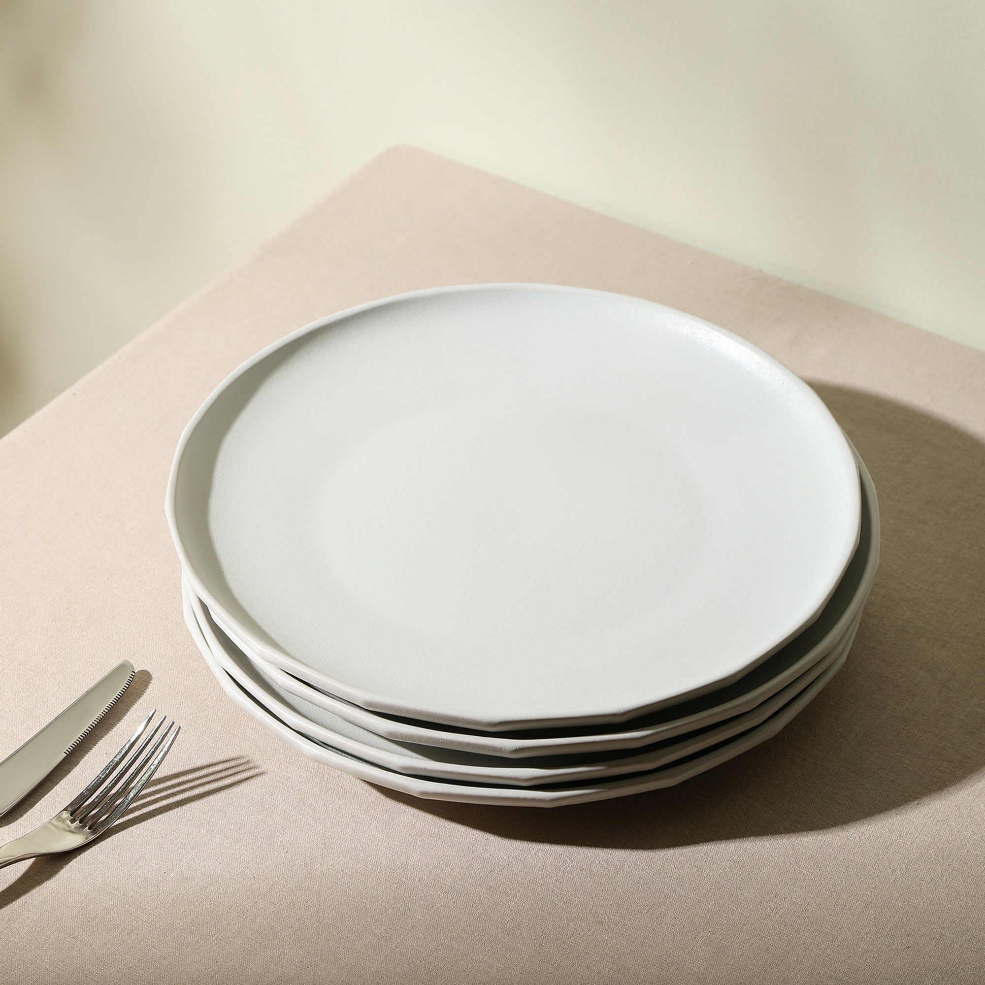 Stone + Lain Rio Stoneware Beige Dinner Plate | 4-Piece – stonelain.co